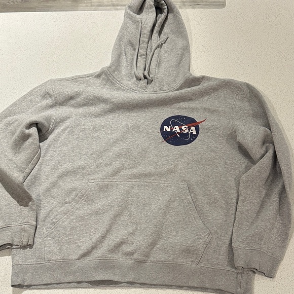 H&M | Shirts | Nasa Gray Hoodie For Men Large Hm | Poshmark